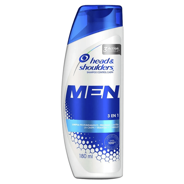 Head And Shoulders 3 En 1 Para Hombres Shampoo X 180 Ml Head And Shoulders
