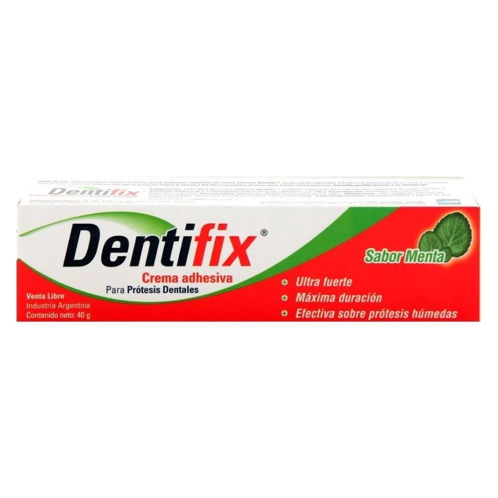 Dentifix Crema Adhesiva (Sabor Menta) 40 gr, Dentifix Cuidado de la ...