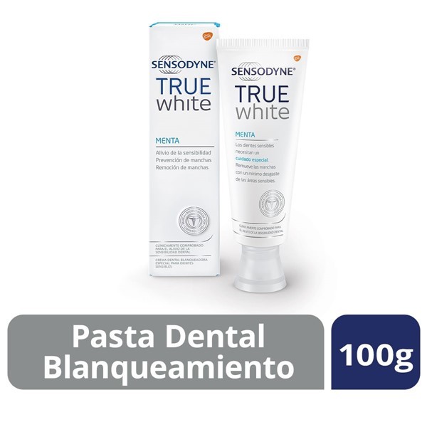 Sensodyne Crema Dental True White Para Dientes Sensibles 100 Gr ...