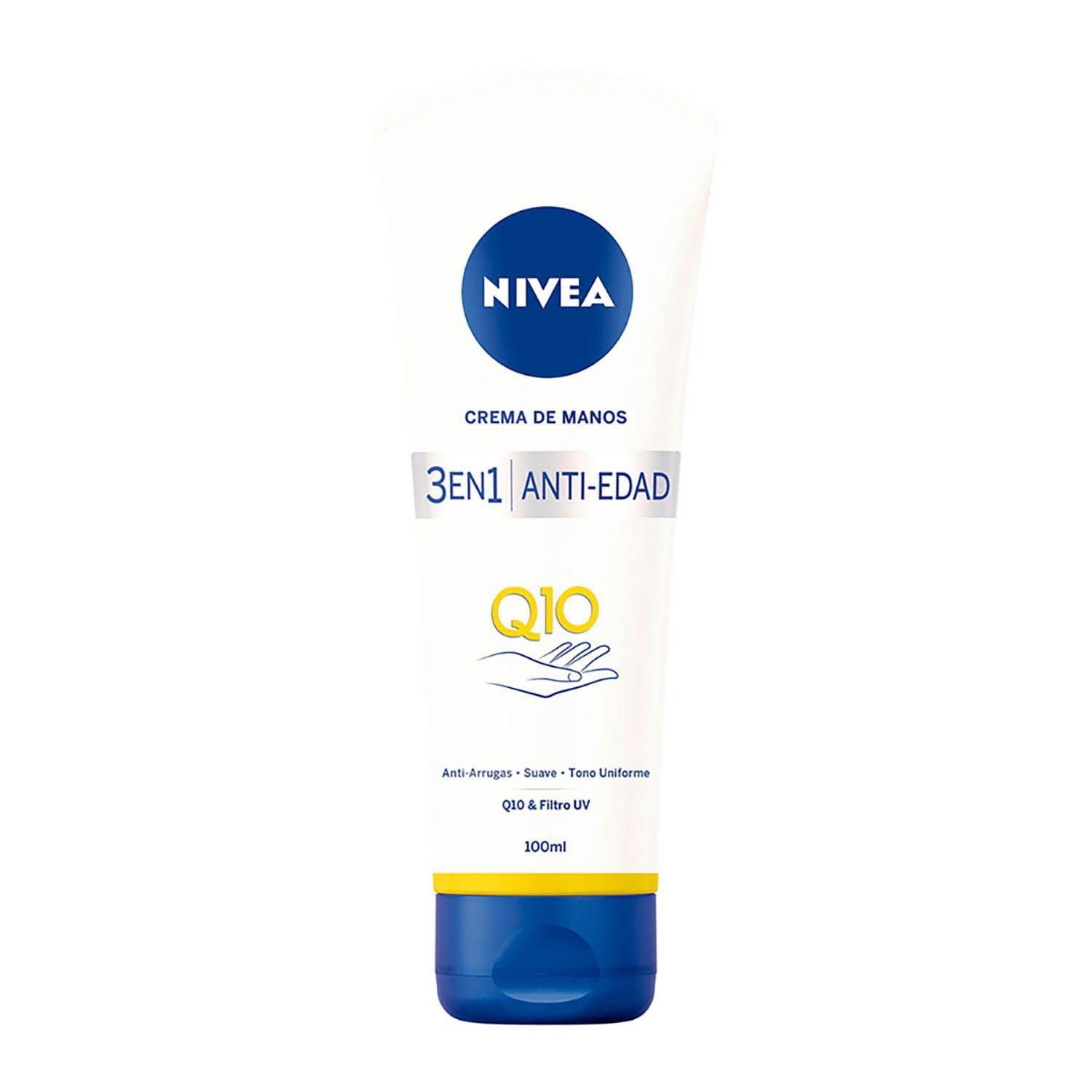 Nivea Crema de Manos Antiedad Q10 Plus 3 en 1 Para Todo Tipo de Piel 100 ml, Nivea Faciales ...
