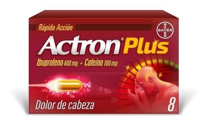 Actron Plus X 8 Dosis, Bayer Analgésicos y Antiinflamatorios ...