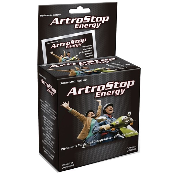 Artrostop Polvo Energy Sobres Caja Por 25 Unidades, ArtroStop ...